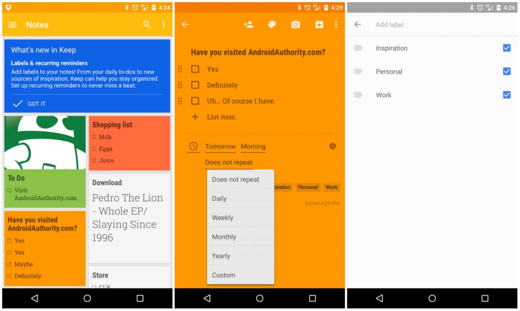 Google Keep, una app para tomar notas | Entretantomagazine